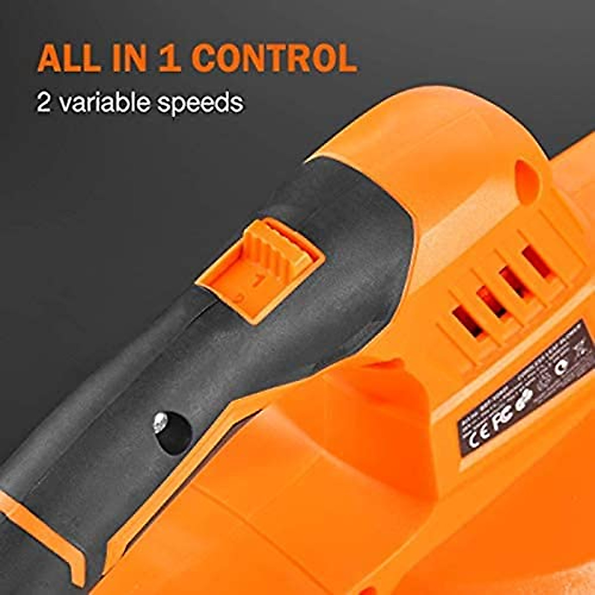 SnapFresh Leaf Blower -20V Cordless Leaf Blower with Battery & Charger, Electric Leaf Blower for Yard Cleaning, Lightweight Leaf Blower Battery Powered for Snow Blowing (Battery & Charger Included)