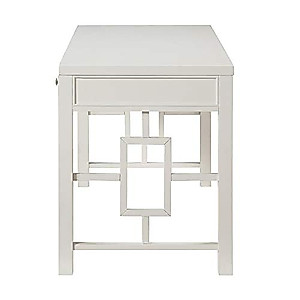 Comfort Pointe Verano 3-Drawer White Wood Desk