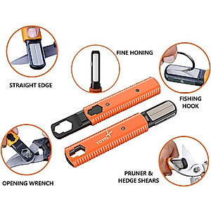 Multi Garden Tool Blade Sharpener - For Sharpening Lawn Mower Blades, Garden Pruners, Axe, Machete, Hedge Shears, Scissors, Hatchets, Pocket Knife Sharpener, speedy sharp sharpener