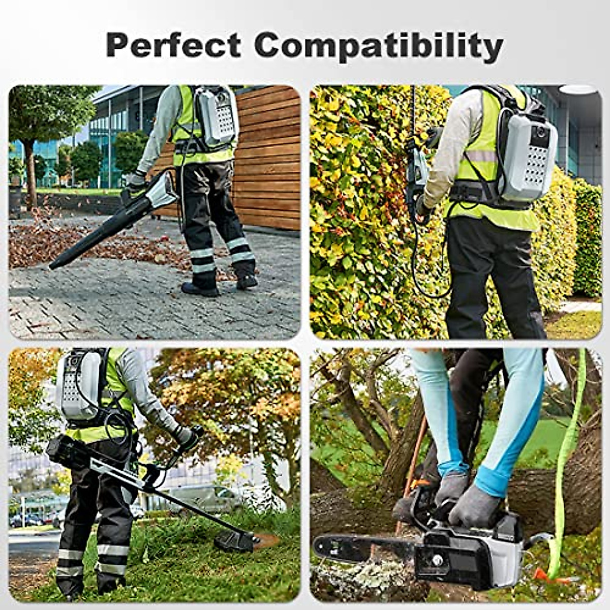 5000mAh 56V Lithium-Ion Replacement Battery Compatible with EGO BA2800 BA4200 BA1400 HT2400 LB6504 LB5804 56V Power Tools