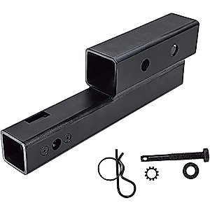 Ride KAC High-Low Hitch Adapter, Heavy Duty with Patented Anti-Wobble Mechanism, Drop Or Rise Hitch Height, 2" Hitch