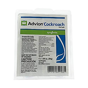 Syngenta 383920 Advion Cockroach Gel Bait 4 X 30 Gram Tubes Roach Control, 4 30, Brown