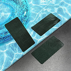 Pool Safety Cover Patch Kit, Swimming Pool Patch Repair Kit 4 x 8 Self Adhesive, Green Pool Cover Patch 6 Pсs