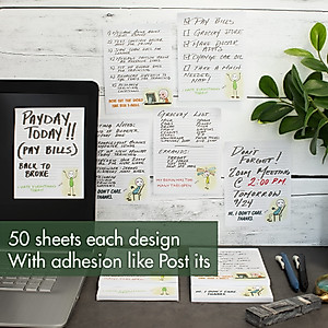 ZICOTO Super Funny Notepads That Will Make You Laugh - A Hilarious Christmas Gift for Your Women Coworkers - Unique Office Supplies Memo Pads Add a Little Humor into The Work Day at Office