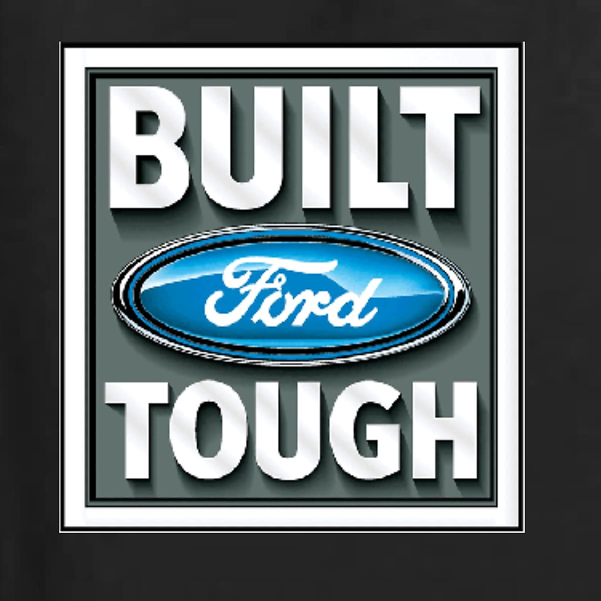 Built Ford Tough Classic Cars and Trucks Logo Ford Mustang Shelby Licensed Official Cars and Trucks Womens Slim Fit Junior Tee, Black, Medium