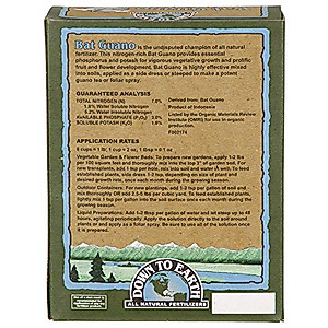 Down to Earth Organic Bat Guano Fertilizer Mix 7-3-1, 4oz