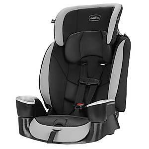 Evenflo Maestro Sport Harness Highback Booster Car Seat, 22 to 110 Lbs., Granite Gray, Polyester