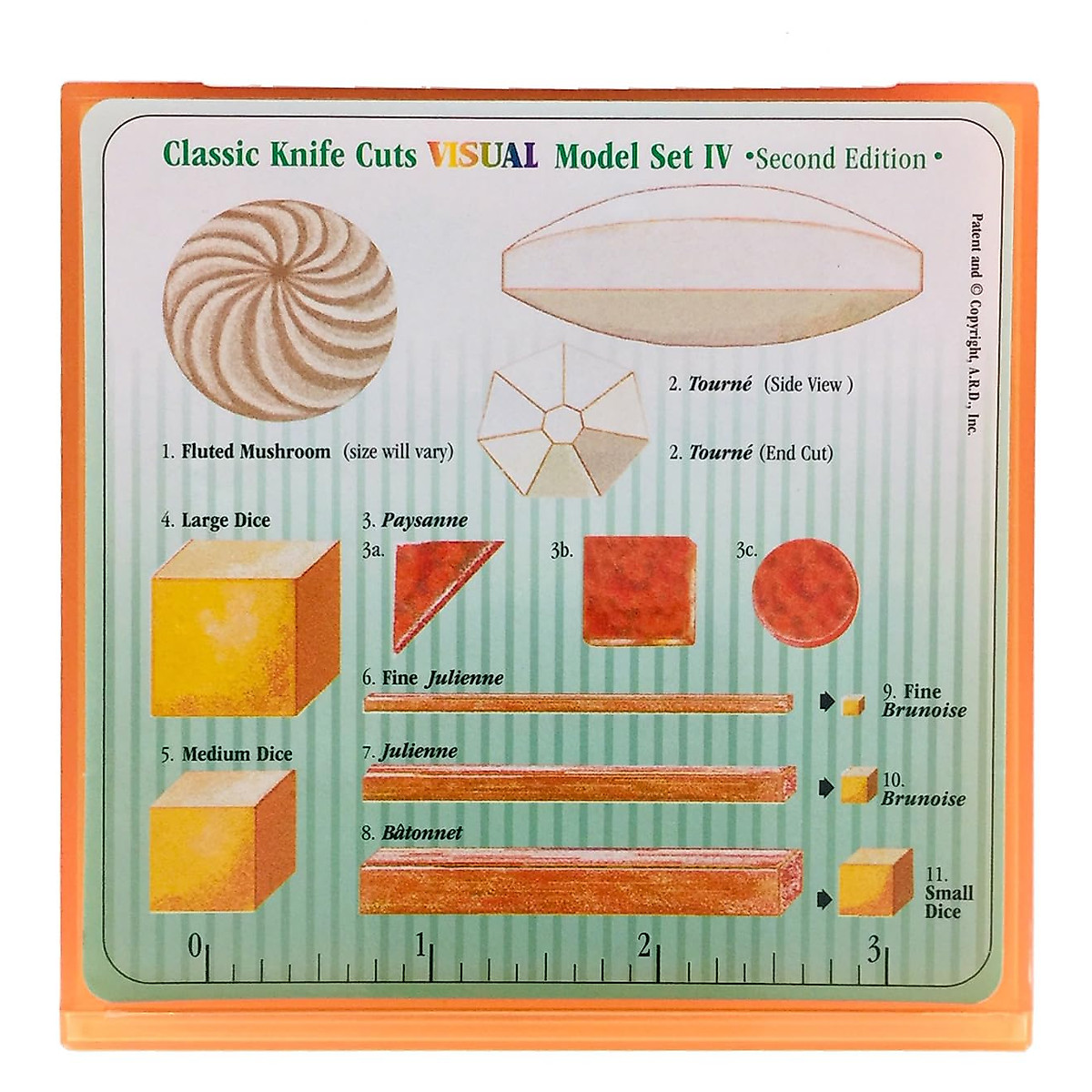 ARD Culinary Knife Cuts 3D Visual Model Set IV