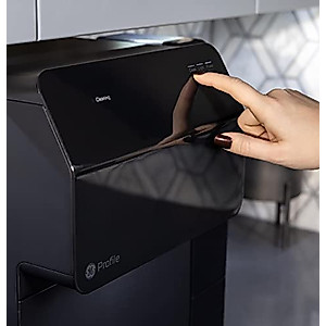 GE Profile Opal Ice Dispenser | Countertop Nugget Ice Maker with Ice Dispenser & 1-Gallon Side Tank | Ice Machine with WiFi Connectivity | Smart Home Kitchen Essentials | Satin Black