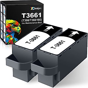Xcinkjet T3661 T366100 Ink Maintenance Box for XP-15000 XP-6100 XP-970 XP-8700 XP-8800 XP-6000 XP-8600 XP-8500 Printer(2 Packs)