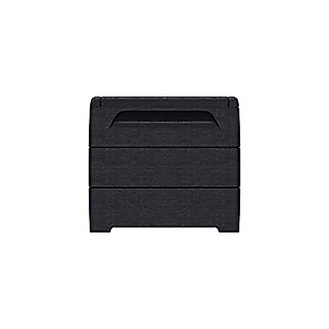 Duramax CedarGrain Durabox Outdoor Deck Box & Garden Furniture Organizer, Woodgrain Texture, Lockable Plastic Cushion Box, 416 liters, Grey