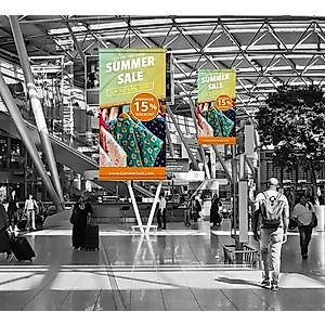 BannerBuzz Custom Polyester Fabric Banner, 230 GSM with Pole pockets, Single Sided Print, 1440 DPI Dye Sublimation Printing, Multi-purpose for Outdoor and Indoor Advertising (8’ W x 4’ H)
