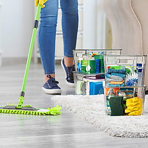 ClearSpace Plastic Storage Bins with Lids X-Large – Perfect Kitchen Organization or Pantry Storage – Fridge Organizer, Pantry Organization and Storage Bins, Cabinet Organizers