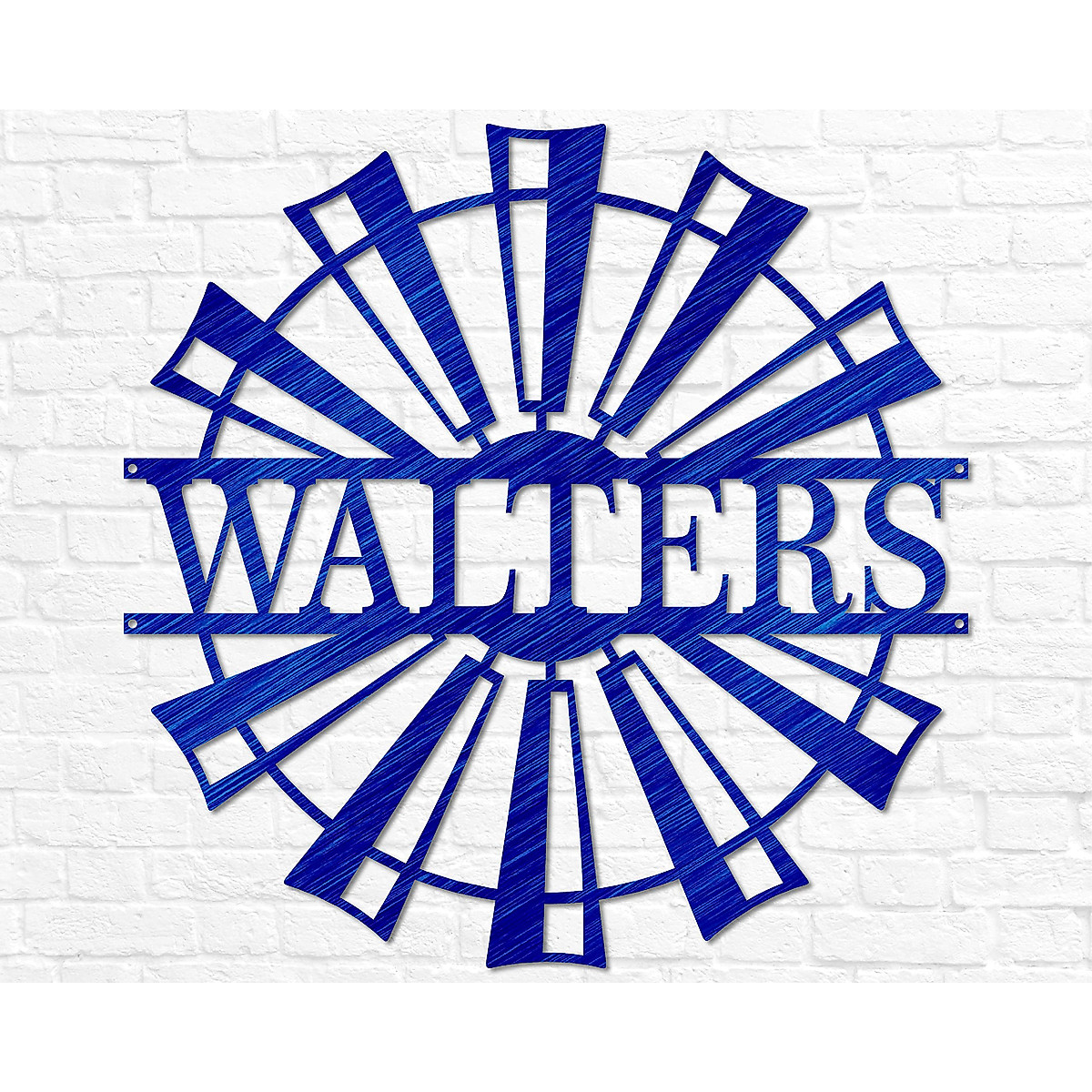 Personalized Windmill Wall Decor Personalized Windmill Sign Custom Windmill Decor Metal Family Name Sign Last Name Farmhouse Decor Farm Sign