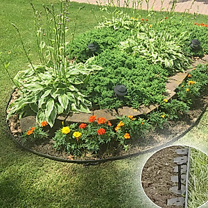 DasTior 60 Pcs Landscape Edging Spkies,8 Inche Garden Stakes for Landscape Edging,Pever Edging,Terrace Board