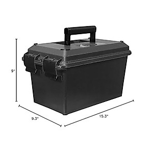 MTM TMCLE Tactical Mag Can Multi Mag for 223/5.56 Magazines and 9mm to 45 ACP Magazine Storage, USA Made, Black