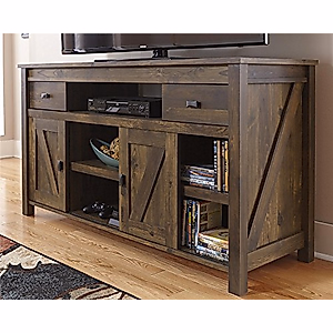 Ameriwood Home Farmington TV Stand for TVs up to 60" Wide, Rustic