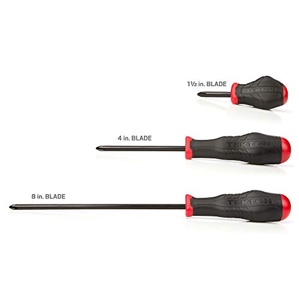 TEKTON High-Torque Black Oxide Blade Screwdriver Set, 16-Piece (#0-#3, 1/8-5/16 in.) | DRV41217