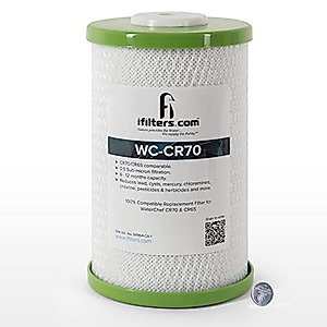 CR70 CR65 Replacement Water Filter Cartridge, 1,000 Gal Capacity, for C7000 C6500 Systems, Battery Included