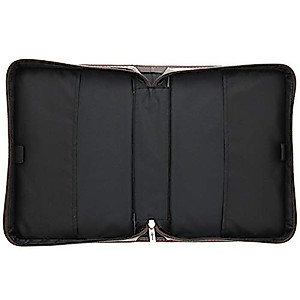 Christian Art Gifts Women's Fashion Bible Cover Love 1 Corinthians 13:4-8, Pink/Brown Faux Leather, Large