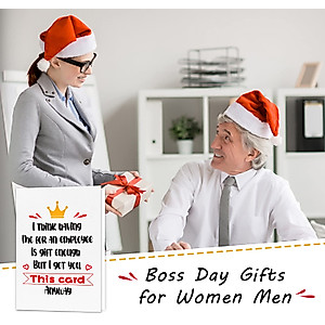 PETCEE Funny Boss Day Card for Women Men Boss Day Gifts Card for Boss from Employee Bosses Day Greeting Card for Lady Boss Her Him, National Boss's Day Gift Ideas Christmas Birthday Gifts for Male Female Boss Manager