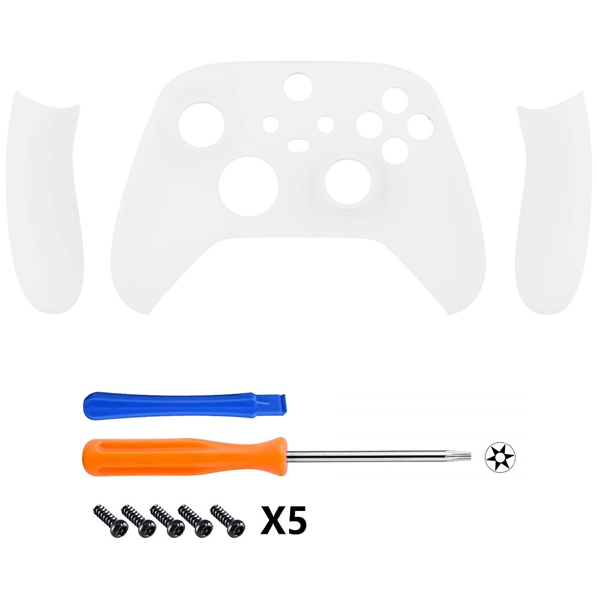 eXtremeRate White Full Set Shell w/Battery Cover for Xbox Series X/S Controller - Controller NOT Included