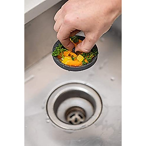 Dripsie Sink Strainer - Clog-Resistant and Flexible - Universal Kitchen Sink Drain Strainer - Made in The USA (1-Pack Gray)