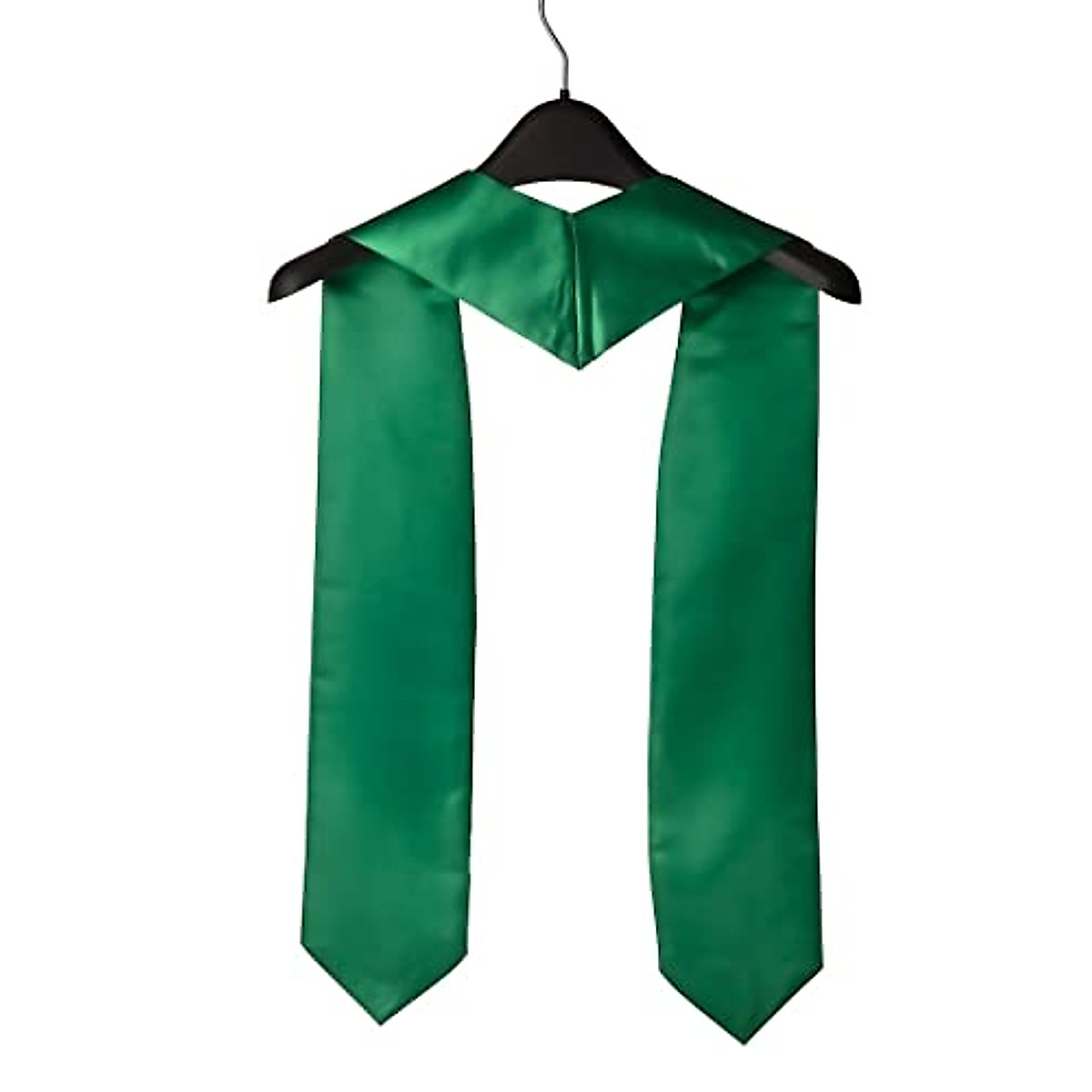 Unisex Adult Plain Graduation Stole For Academic Commencements For High School, College And University, 60” Long, Emerald Green