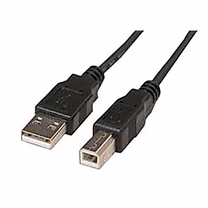 CorpCo USB 2.0 Printer Cable Cord A-B 6' 6 Ft Compatible with Canon, HP, Epson and Brother Printers