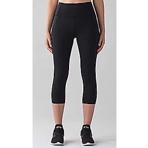 Lululemon Fast and Free Crop II Black Size 8