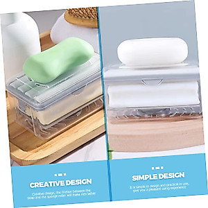 Cabilock 5pcs Soap Box Travel Soap Holder Soap Dishes for Bar Soap Travel Laundry Soap Travel Bar Soap Case Soap Dish Holder Soap Tray Soap Dish for Shower Bag Container Portable Plastic