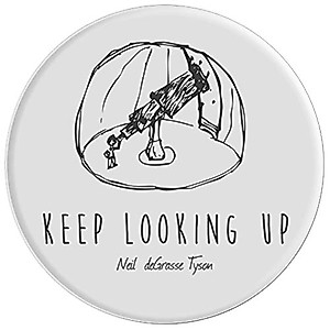 NdGT Keep Looking Up BK BK PopSockets Grip and Stand for Phones and Tablets