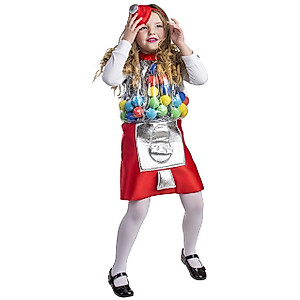Dress Up America Gumball Machine Costume – Candy Girl Costume for Kids