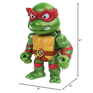 Jada Toys "Teenage Mutant Ninja Turtles 4"" Raphael Die-cast Figure, Toys for Kids and Adults, red