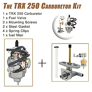 TRX 250 Carburetor Compatible with Honda TRX 250 TRX250 Recon TRX250TM TRX250TE ATV 250 Carburetor, TRX 250 Carburetor Kit