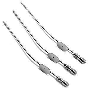 3 Pcs Baron Tube FR 3,5,7 Surgical 1mm, 1.7mm, 2.3mm ENT Instruments