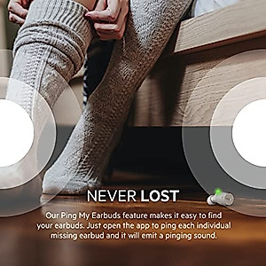 Belkin SOUNDFORM Immerse Noise Cancelling Earbuds, True Wireless Earbuds with Hybrid ANC, Wireless Charging, IPX5 Sweat and Water Resistant, Apple Find My for iPhone, Galaxy, Pixel and More - White