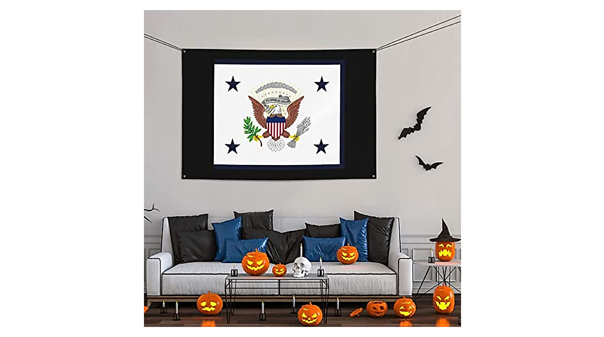 Fringed Vice President US Flag - Celebration Banner 47x71in