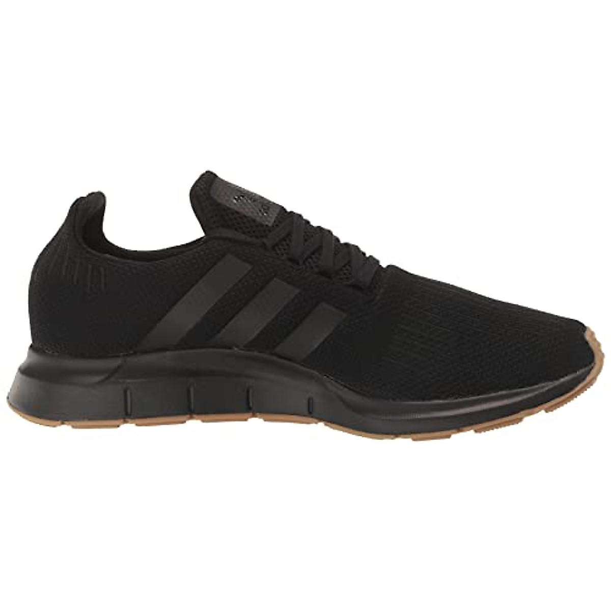 adidas Men's Swift Running Shoe, Black/Black/Gum(2018), 9.5