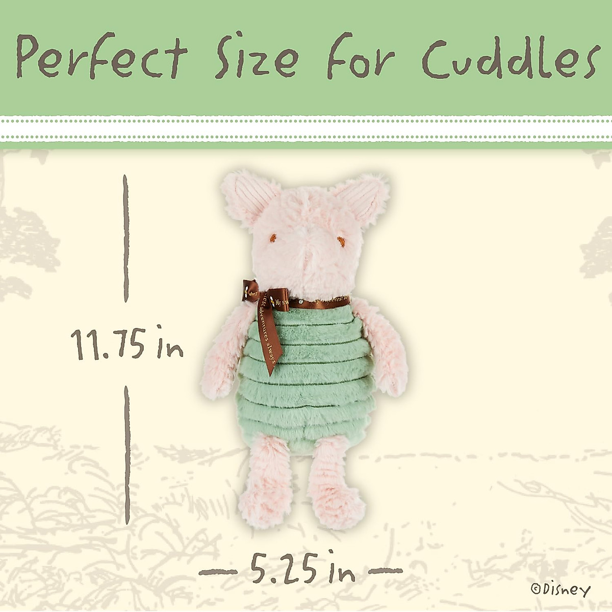 KIDS PREFERRED Baby Classic Winnie the Pooh and Friends Stuffed Animal, Piglet, 9 inch (Pack of 1)