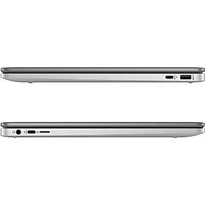 HP 2023 Newest Chromebook Laptop, Intel Quad-Core Processor, 15.6 inch HD Display, 8GB Memory, 64GB eMMC, 128GB MicroSD Card, Intel UHD Graphics, Wi-Fi, Bluetooth, Chrome OS, Bundle with JAWFOAL