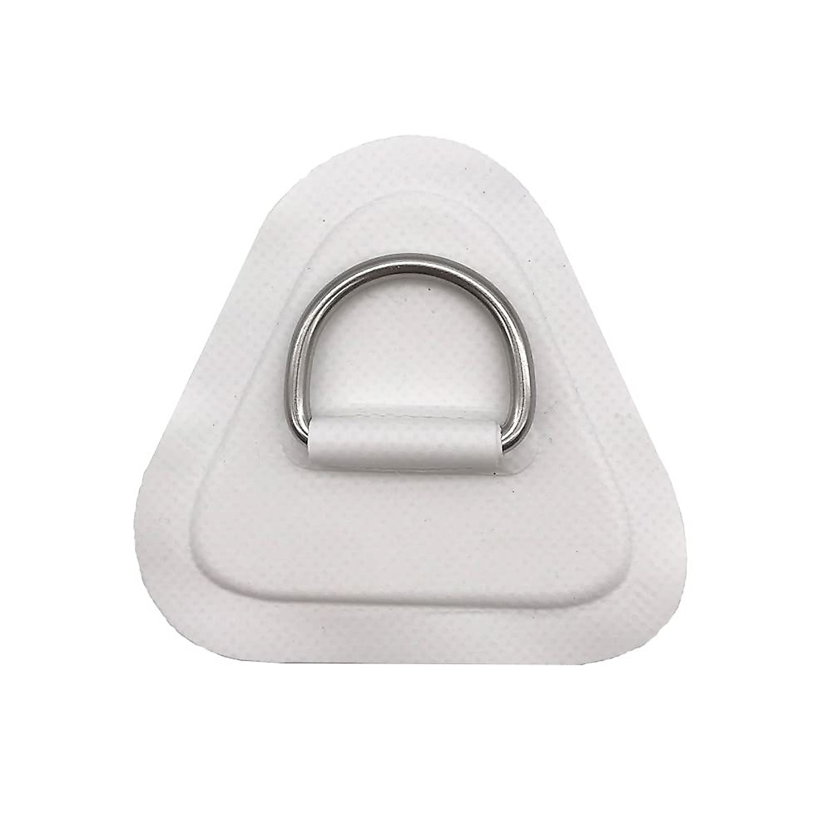 4 Pieces Pad/Patch D Rings for PVC Inflatable Boat Canoe Raft Stainless Steel D-Ring Dinghy Kayak Surfboard Paddle Board (White)