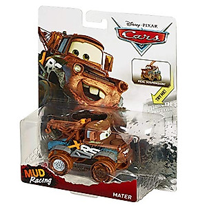 Disney Pixar Cars XRS Mud Racing Mater Oversized 1:55 scale Die-cast, Real Suspension, Off-Road, Dirt-splashed, All-terrain Wheels, 1:55 scale, Ages 3 and up