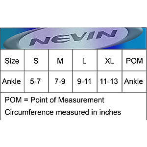 Nevin Neoprene Ankle Support (Black, Large)