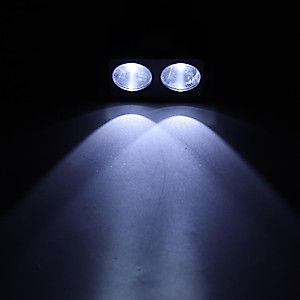 Car Plug in Flashlight Rechargeable Dual Light Source Super Bright Mini Handheld Automobile Charged Emergency Torch (Dual Lights)