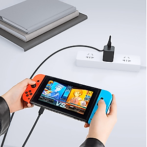 6.5FT Quick Charger for Nintendo Switch PD Power Charger Cable Adapter, Fast Charger Fit for Nintendo Switch/Switch Lite/Switch OLED,with 6.5Ft USB C Cable