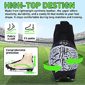 Mens Soccer Cleats Women Football Cleats Tacos De Futbol para Hombre Soccer Shoes Football Shoes for Turf Futsal Shoes Cleats Football Turf Cleats Professional Football Training Boots AG FG