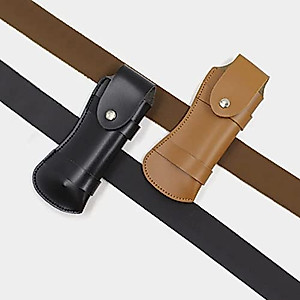 Zerodeko Set Chef Covers Pruner Sheath Kitchen Sheath Reusable Sleeve Holster Convenient Cutter Guard Outdoor Camping Accessories Covers for Home Holder Pu Tactics Waistcoat