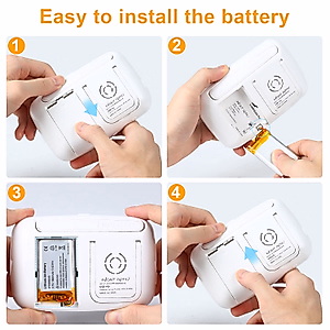Abeden Replacement Battery Compatible with Infant Optics DXR-8 Video Monitor Unit Battery Sp 803048 3.7V 1600mAh Lithium-ion Rechargeable Battery(2 Pack)