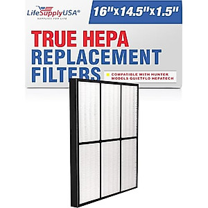 LifeSupplyUSA Filter Replacement Compatible with Hunter 30940 30210 30214 30215 30216 30225 30260 30398 30400 30401